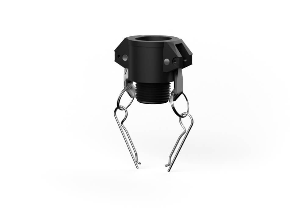 Female coupling B - Camlock coupling polypropylene male thread