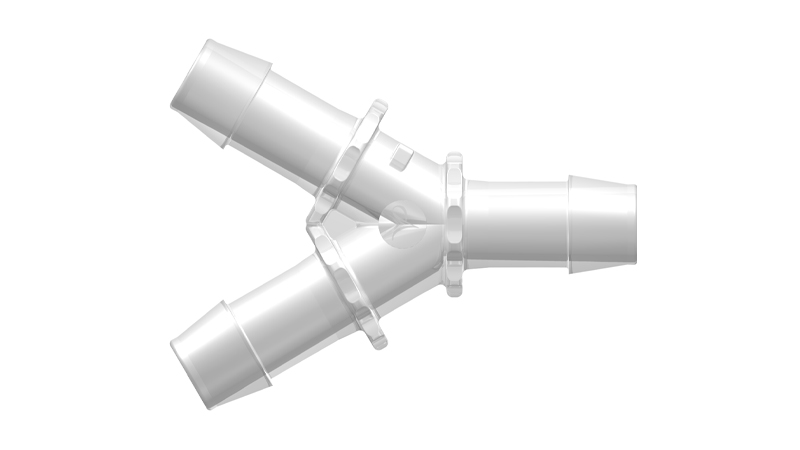 Y-hose coupling with 600 series hose nipples